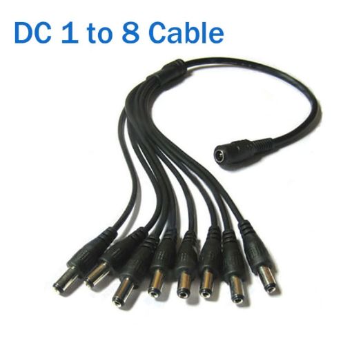 Power Supply Cable DC 1 to 8 Splitter for CCTV Camera | Bigupgadgets