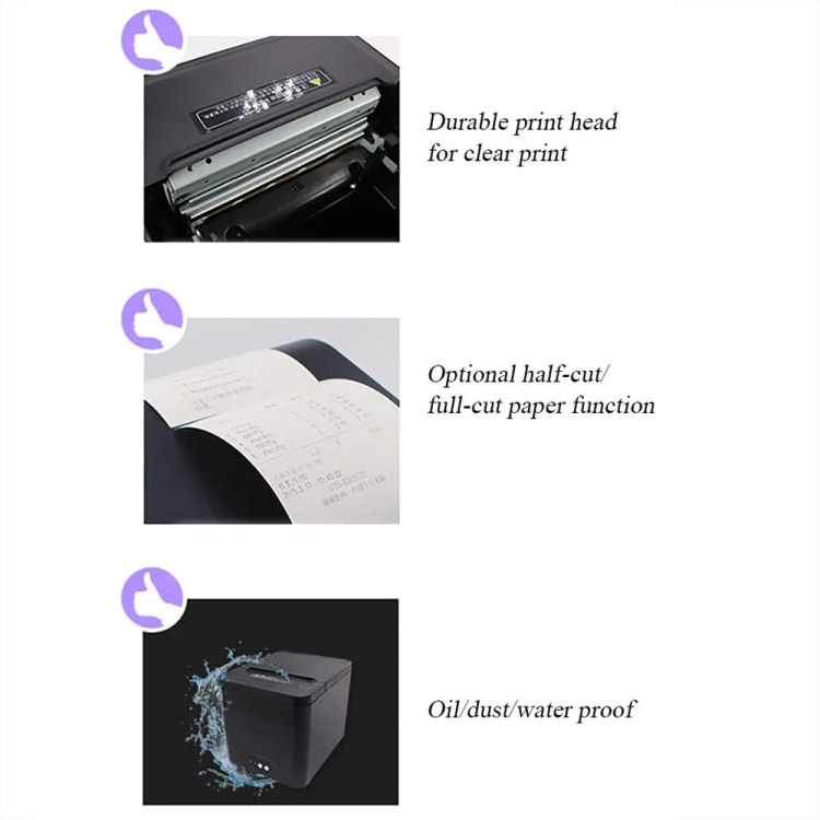 80mm USB+Network Port Thermal Receipt Printer (US Plug) | Bigupgadgets