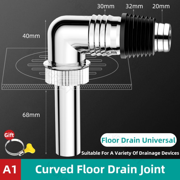 Elbow Type Washing Machine Floor Drain Joint Pipe Connector A1 ...