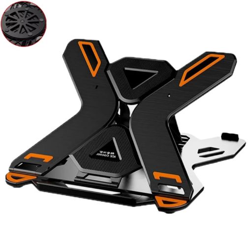 ICE COOREL E5 Laptop Cooling Bracket with Phone Holder - Black ...