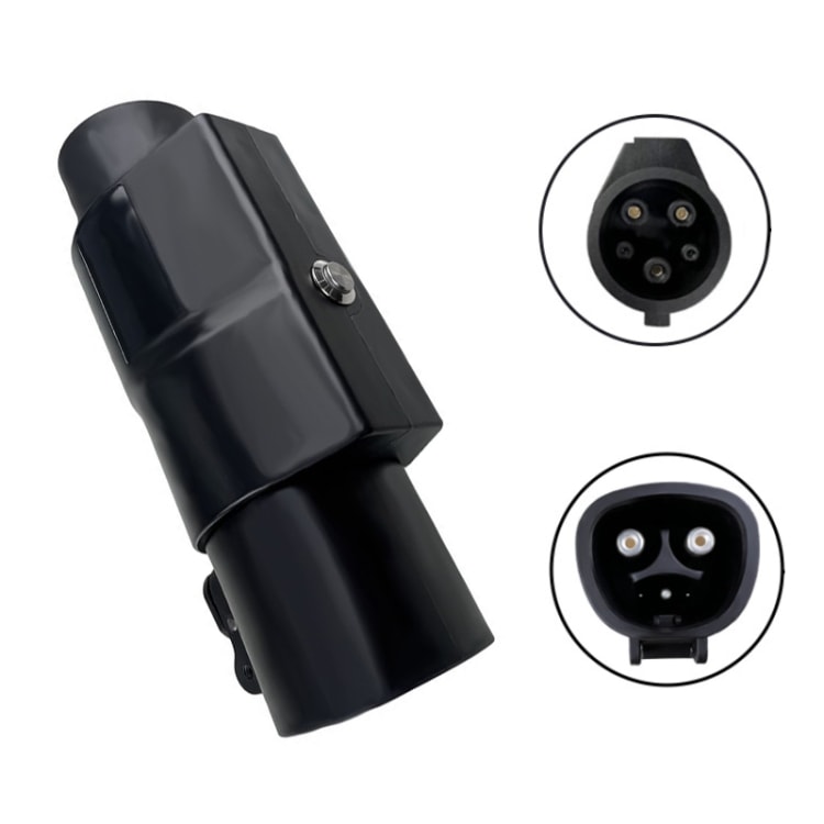 Tesla-TYPE1 EV Charging Station Adapter Conversion Head - Black ...